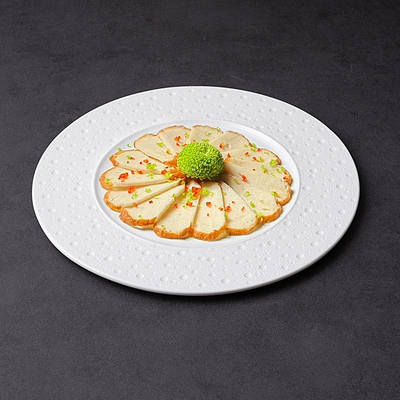 中式冷菜平盘摆盘陶瓷菜盘子酒店位上餐具家用西餐盘甜品盘早餐盘