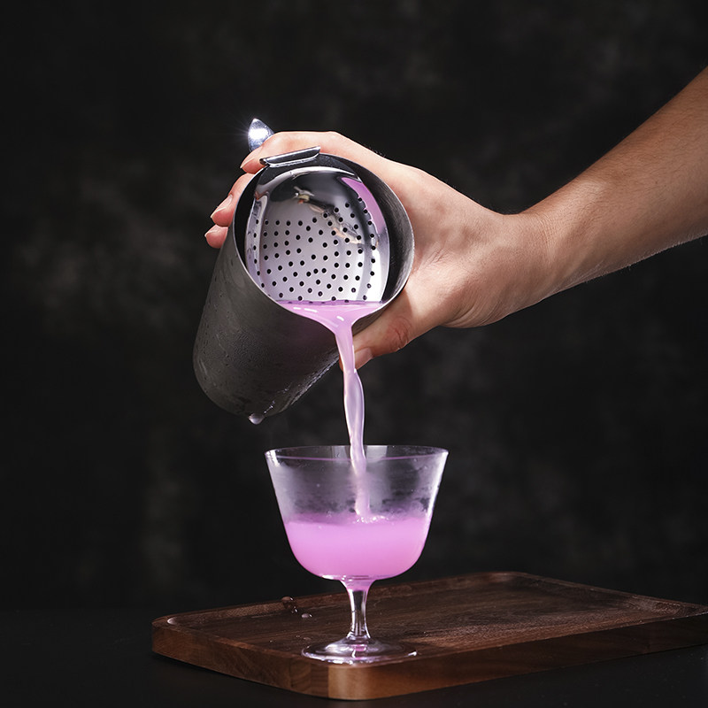 酒吧传奇 折弯漏勺朱莉普多功能调酒滤冰器 过滤器 调酒器 隔冰器
