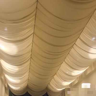 美容院吊顶纱幔天花板装饰云朵纱私密疗愈馆店铺氛围感纱幔布置