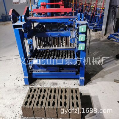 4-35水泥制砖机制作400-150-200六孔空心砖