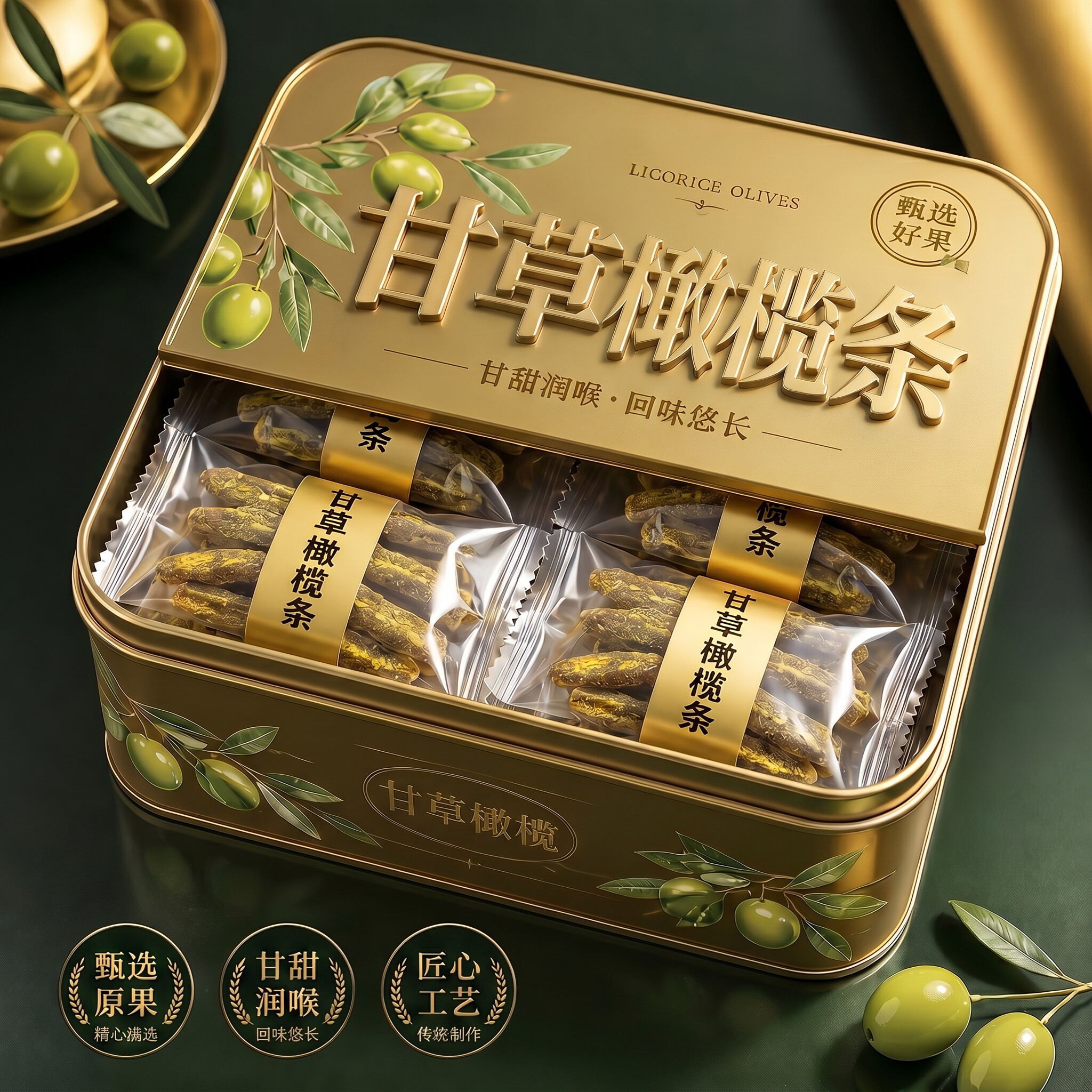 无核甘草橄榄条官方旗舰店潮汕特产非无糖0添加特级九制第一名果