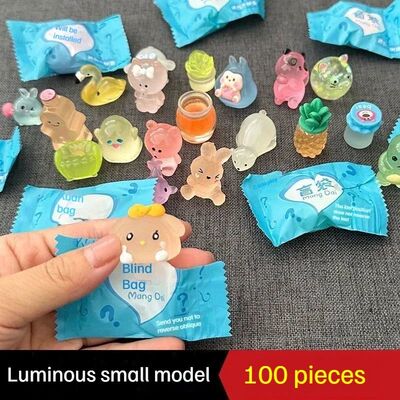 25/50/100pcs Miniature Animal Blind Bag Toys Mini