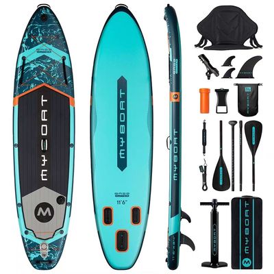 SUP双人桨板MYBOAT双层冲浪板热熔桨板fanatic巡航板儿童亲子