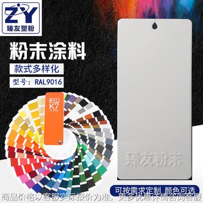 白平光RAL9016 热固性粉末涂装涂料喷涂户内外塑粉静电喷涂粉末
