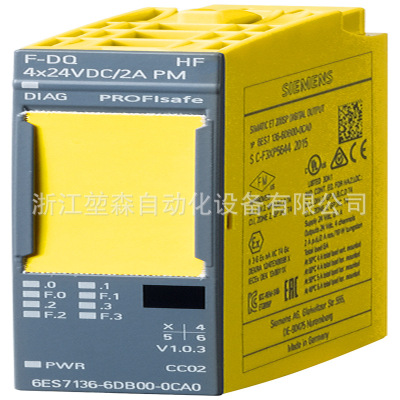 6ES7136-6DB00-0CA0 SIMATIC DP电子模块针对ET200SP,F-DQ4x24VDC