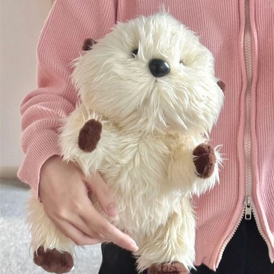 水獭玩偶安抚睡觉抱公仔可爱超软送女朋友的礼物毛茸茸可拆洗摆件