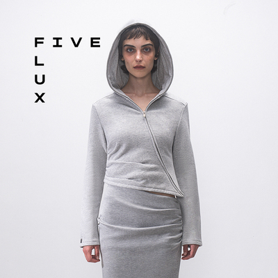 FIVEFLUXURBAN斜拉链卫衣女