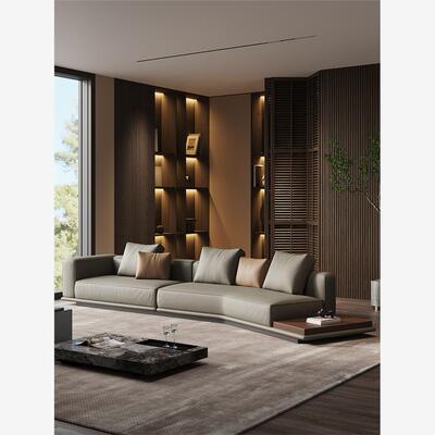 斯帝罗兰意式极简Horizonte地平线真皮沙发现代客厅小户型轻奢头