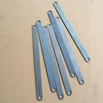 长铁条25公分带孔支架斜拉杆固定件铁片连节片一字型角码加长两孔