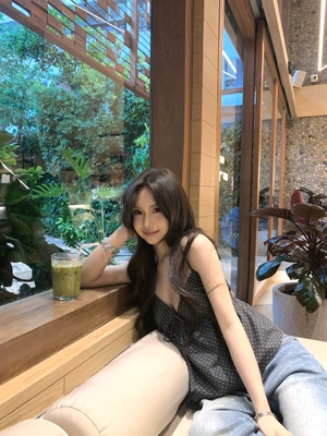 黄只只zzpalette 盛夏甜梦 度假感v领细肩带波点格纹吊带小衫