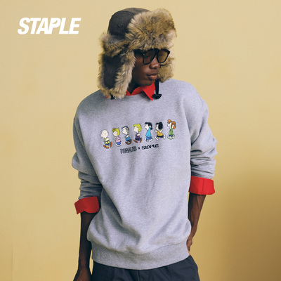 STAPLE×PEANUTS联名刺绣卫衣