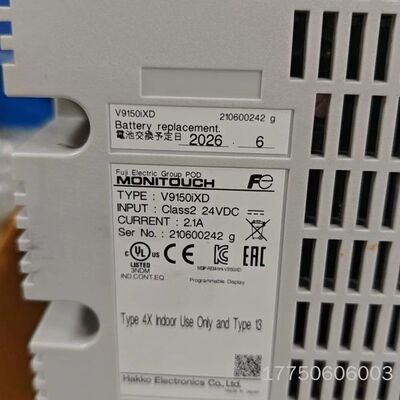 富士MONITOUCH触摸屏 V9150iXD，24VDC供