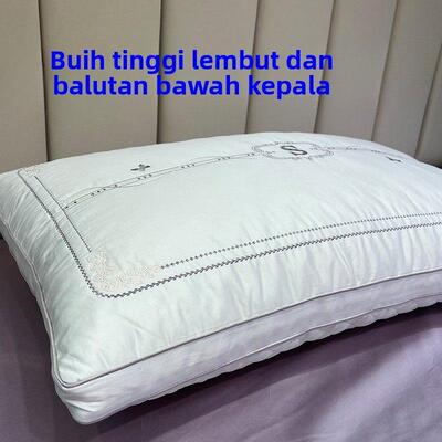 五星酒店高软枕头部下陷软枕支撑力枕头高枕宽肩健身护颈椎枕胖子