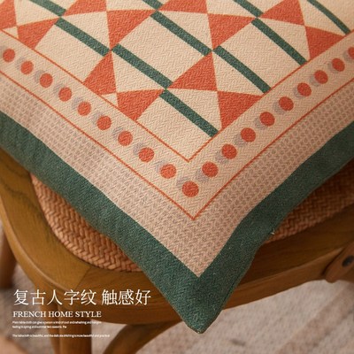 美式客厅沙发靠垫抱枕套罩正方形大号靠枕床头大靠背可拆洗60x60