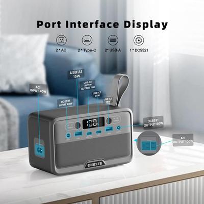 Portable Power Bank100W Solar Generator uAC  Otlet Outdoor