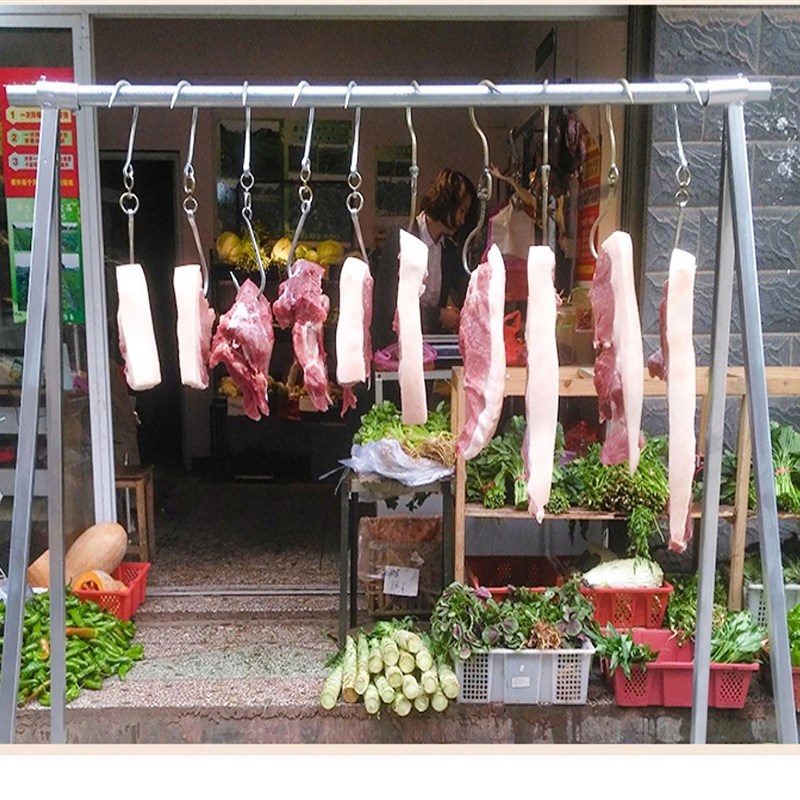 超市挂肉架子重型卖肉架农贸菜市场商屠宰钩子猪牛羊肉腊肉生鲜架