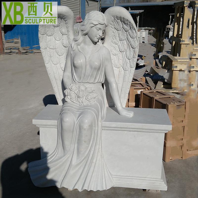 石欧天使人碑物石雕墓碑厂12式家大理宗教人物墓厂家