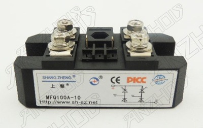 上整ShangZheng 晶闸管整流模块MFQ60A-16 半控整流桥堆