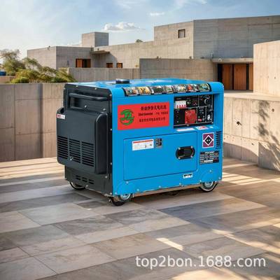 静音柴油发电机220v小型家用380v三相10千瓦8kw单相50006000w便携