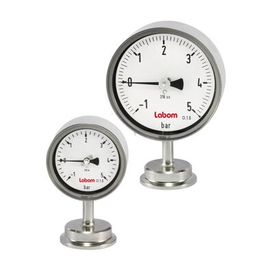 LABOM 朗博隔膜密封操作的卫生设计压力表NS 63-100 BH8100-BH820