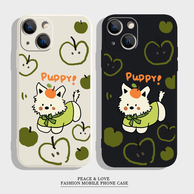 苹果西高地OPPOFindx8pro苹果16P动漫1514plus手机壳软iPhone13适用12ProMax可爱风一加ACE5Ultra卡通x200pro