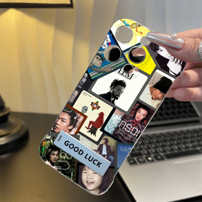 OPPOA6SPRO小众硬iPhone16苹果12创意无边框小米15超薄17适用14PLUS透明13ProMax拼接潮酷陈奕迅高级感手机壳