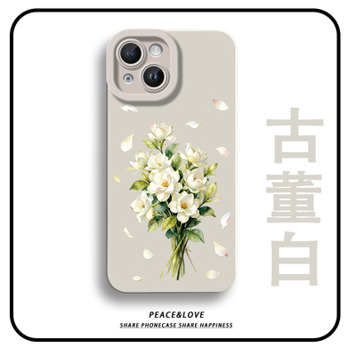 红米NOTE15小众华为MATE80ins风iPhone16手机壳软小米17瞳眼苹果14Plus适用13ProMaxins风栀子花红米k80Ultra