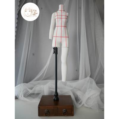 现货MDD四分bjd精准人台 柔软材质轻松扎针娃用人台 带手腿