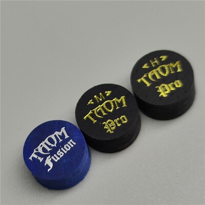 斯诺克皮头11毫米塔悟姆TAOM芬兰小头多层中黑八桌球杆台球杆皮头