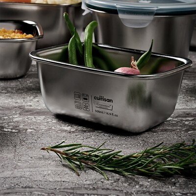 cuitisan酷艺师不锈钢饭盒保鲜盒多用途可微波炉加热