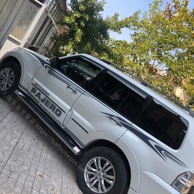 三菱帕杰罗车贴V97改装拉花车身贴纸V93腰线彩条劲畅v73字母侧裙