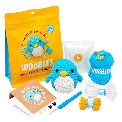 beginner crochet kit diy玩偶钩针材料包儿童手工编织毛线玩具