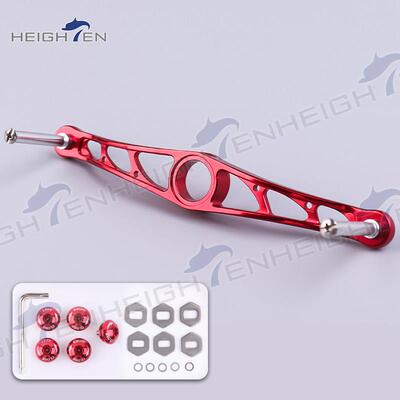 HEIGHTEN渔轮摇臂手柄水滴轮改装鼓轮金属摇把DIY渔轮配件