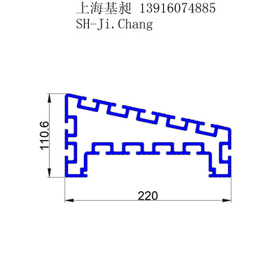 铝型材导轨110.6220 110.6 220合金辊道12040120 4012080 120 80