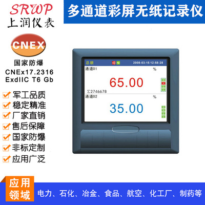 XSR70/04T02USBV0智能无纸记录仪上海上润仪表