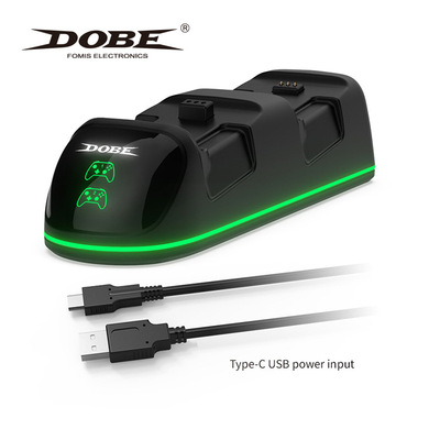 Xbox SeriesS/X手柄座充带LED灯XBOX ONE S/X手柄充电器带氛围灯