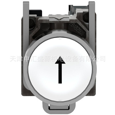 XB4BA3341白色按钮1NO功能符号ZB4BZ101+ZB4BA334平头按钮