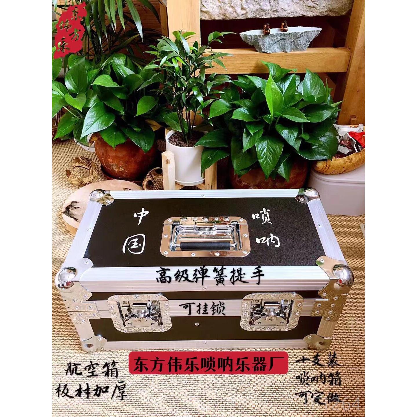 正品唢航空唢提箱铝合金唢呐手箱子呐包十支装乐器盒呐喇叭箱包包