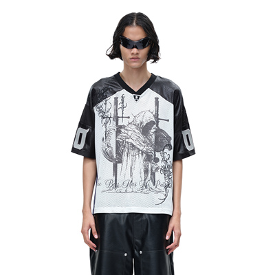 曙光辉月剑盾骑士印花橄榄球服