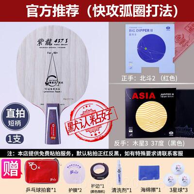 正品正品银河乓球拍结底板紫龙607檀乒7纯木底板斯黑蒂卡CL构537