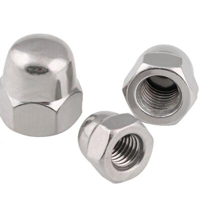 M3-M24 316/304不锈钢盖型螺丝帽 半圆头球头盖形螺母DIN1587