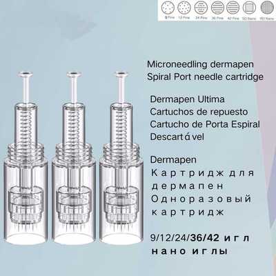 Meso MTS Dermapen Screw Microneedling Needle Cartridge 36pin