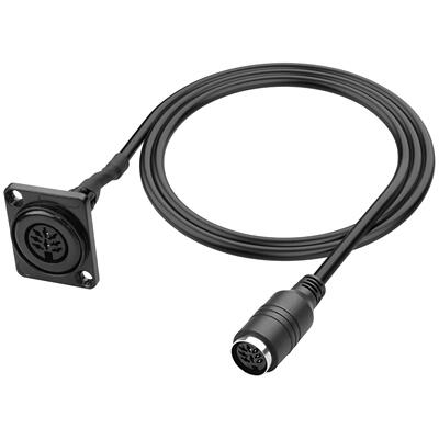 D型面板式大DIN8PIN电子琴音频传输面板式MIDI 8P母对母延长线