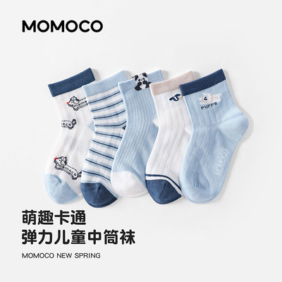 MOMOCO/玛米玛卡男童卡通中筒袜
