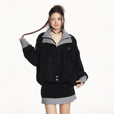 dgold白小鱼原创韩系学院风独特超好看宽松慵懒短款夹克外套女春