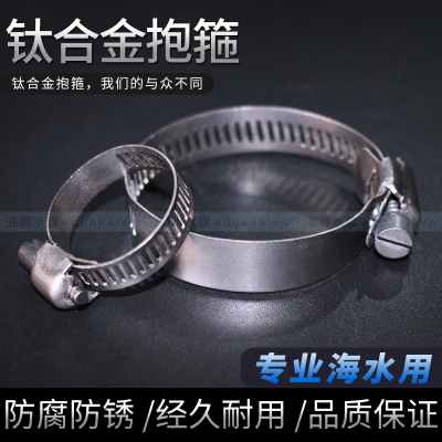 纯钛合金抱箍 耐腐蚀酸碱海水 喉箍卡箍管箍软管卡软管固定TA1TA2