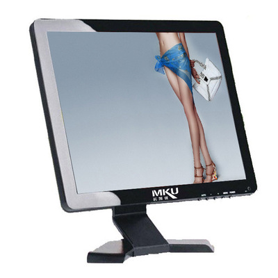 高清17寸反向显示器翻转功能镜像显示器AV TV VGA HDMI USB显示器