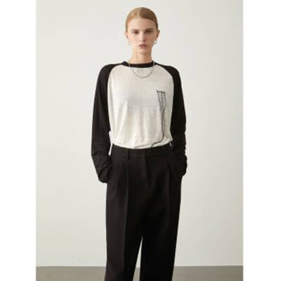 100%亚麻【超能小太阳】冬时尚百搭气质修身长袖简约慵懒WTZ23511