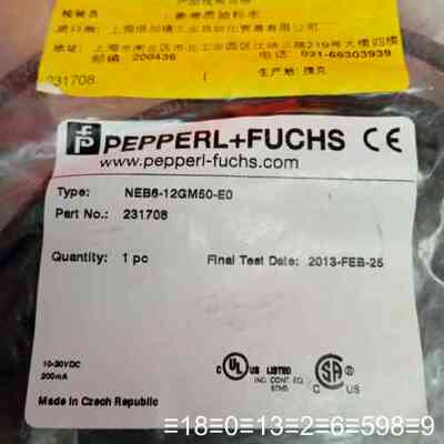 正品传感器NEB6-12GM50-E0议价