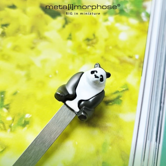 慵懒熊猫立体书签 比利时metalmorphose可爱创意学生文具毕业礼物